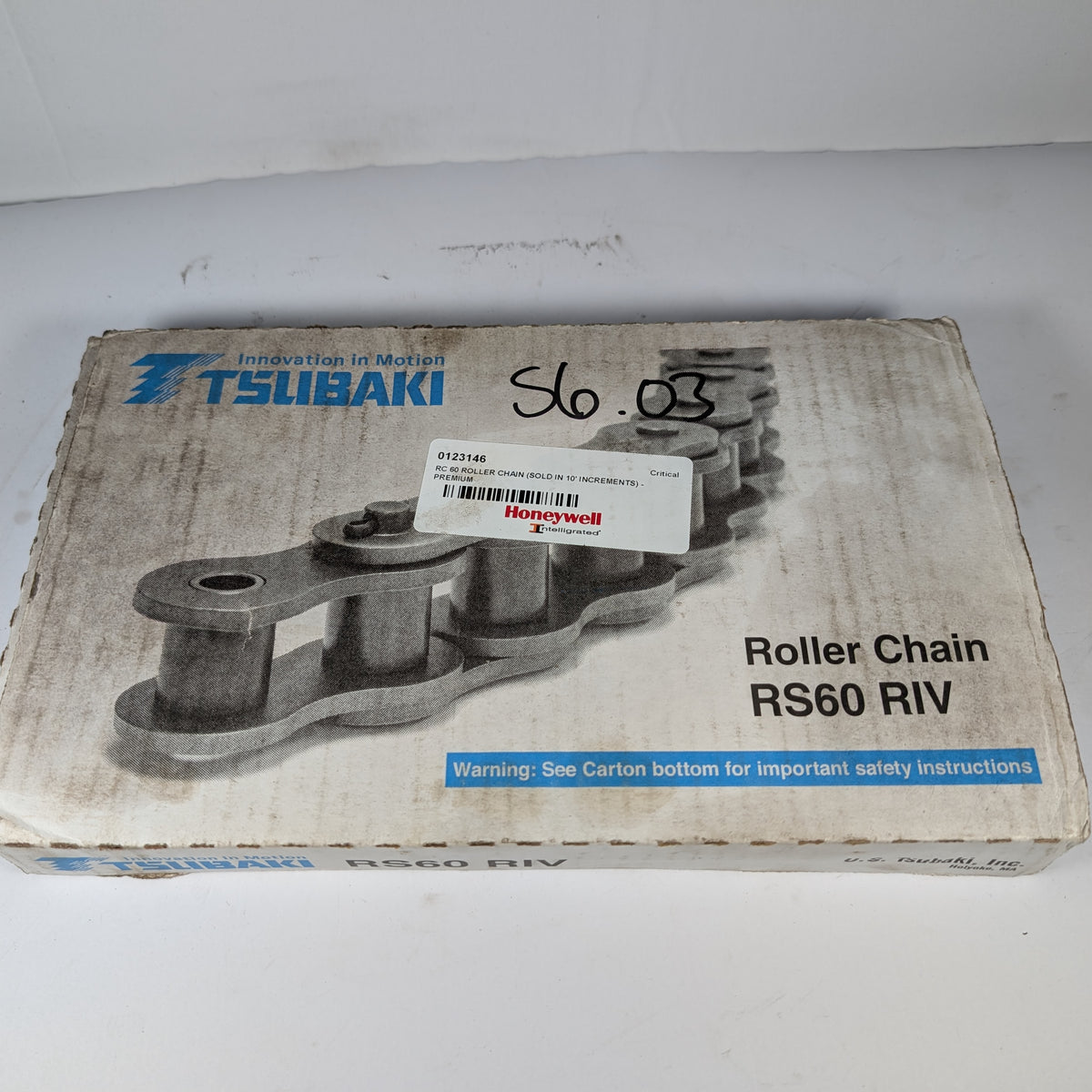 Tsubaki - 10 ft Roller Chain - RS60 RIV - New – Big Liquidators