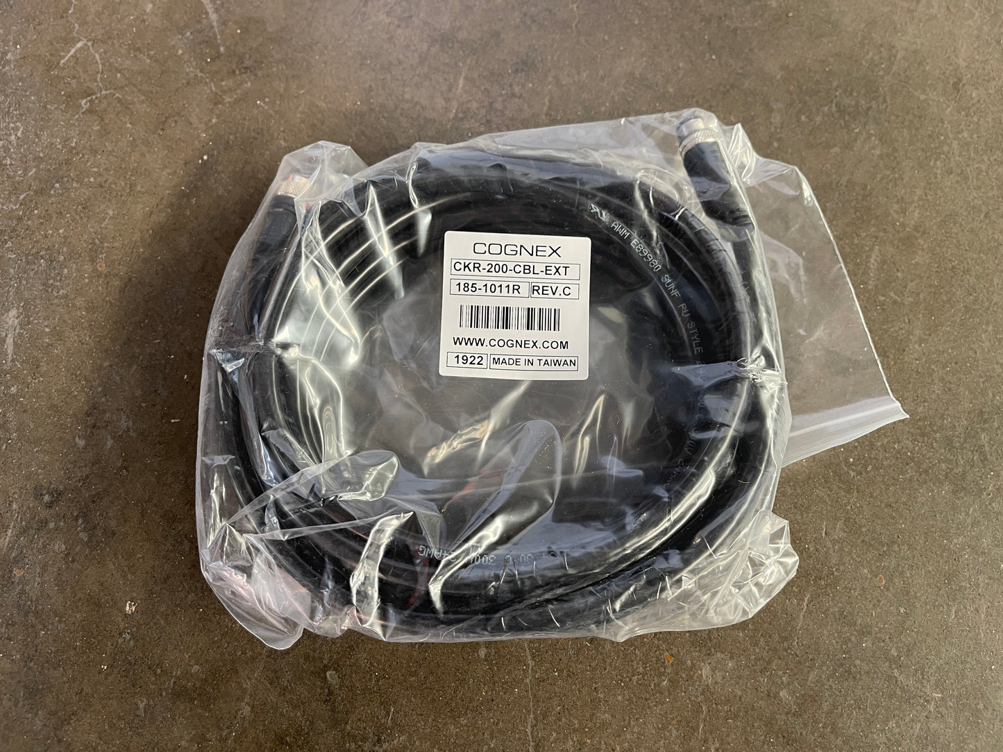 COGNEX CKR-200-CBL-EXT, CABLE 5 METER 12 PIN M12 MALE T, 185-1011R ...